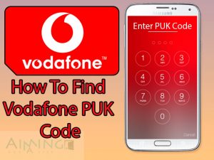 Get Vodafone Sim PUK Code to Unblock your Vodafone Sim Card | Aiming.in India