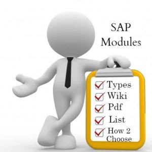 SAP Modules List - Wiki, SAP Sub-Modules, Types, Modules in Demand