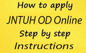 JNTUH OD Apply Process - How to apply for Original Degree