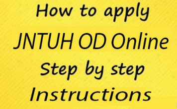 JNTUH OD Apply Process - How to apply for Original Degree